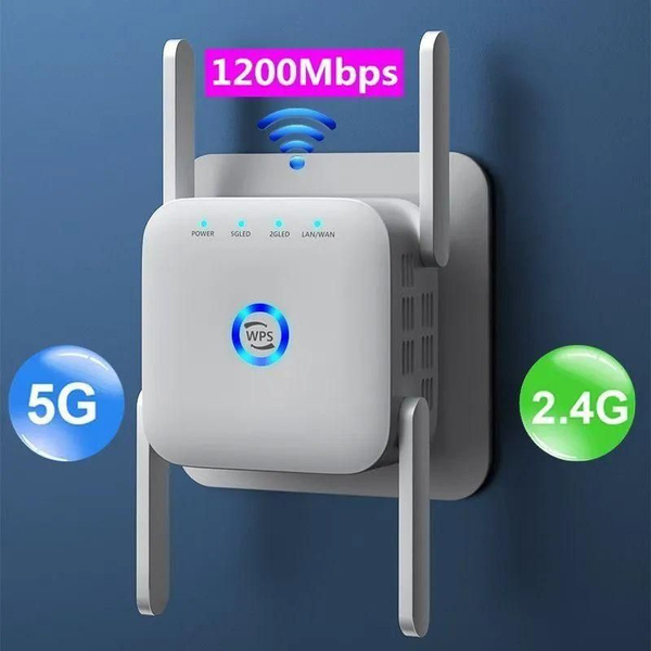 Усилитель Wi-Fi-сигнала усилитель wifi сигнала 5G роутер сигнала удлинитель репитер 5ггц1200M ...