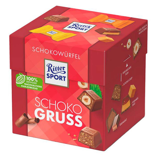 Шоколадные конфеты Ritter Sport Choco Cubes Vielfalt (Германия), 176 г ...