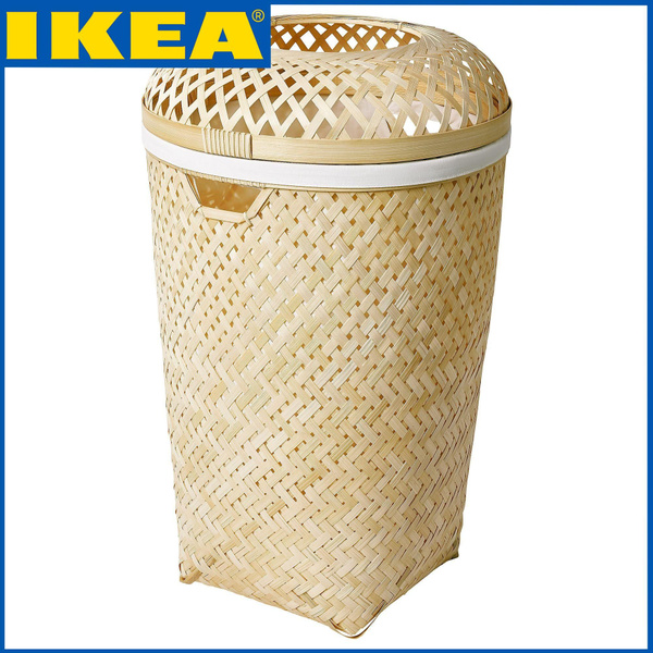 Корзина для белья IKEA, Полиэстер, Пластик купить по выгодной цене в ...