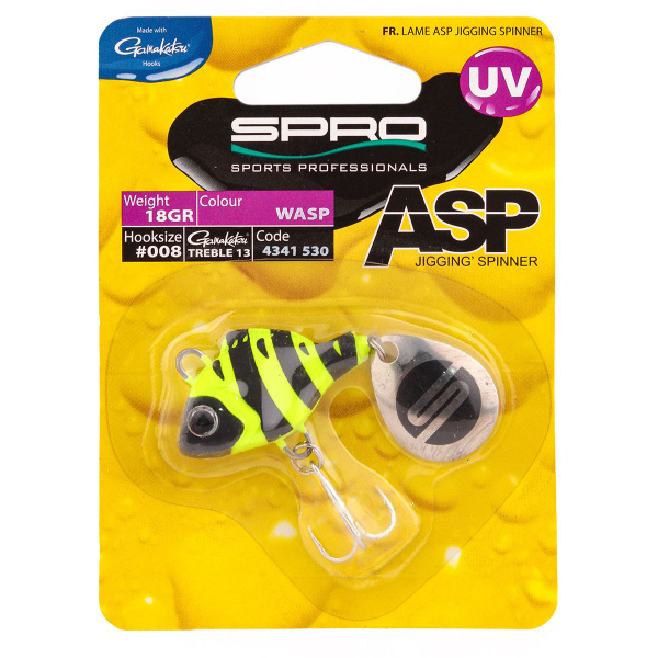 Вращающаяся Блесна SPRO Тейл-спиннер ASP spinner UV wasp 18гр - купить ...