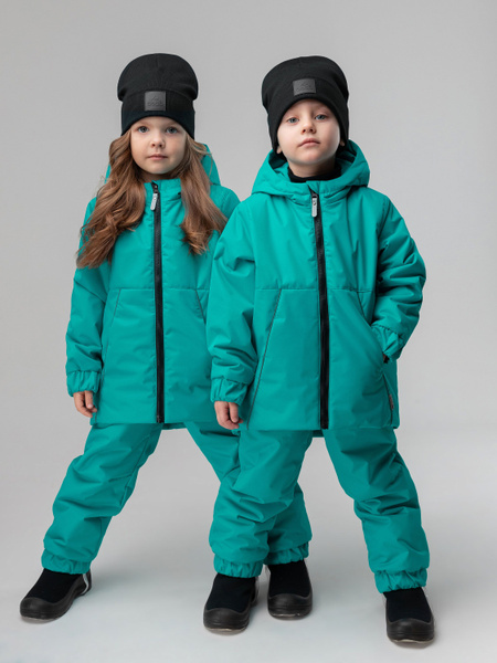 Комплект верхней одежды Мальчики, Девочки BODO Карманы, Капюшон круглый Демисезон, размер 116 ...