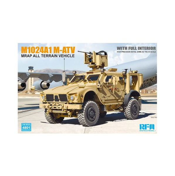 Бронеавтомобиль M1240A1 M-ATV вездеход MRAP с полным интерьером 1:48 RM ...