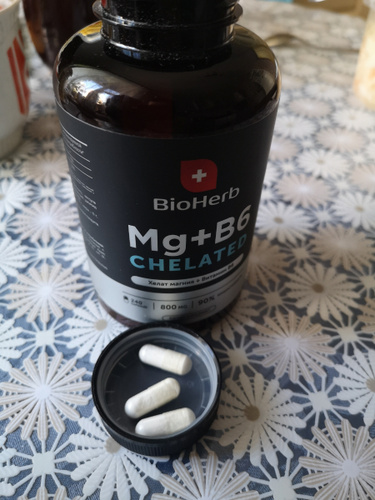 BioHerb Магний хелат с витамином B6, 120 капсул - купить с доставкой по выгодным ценам в ...