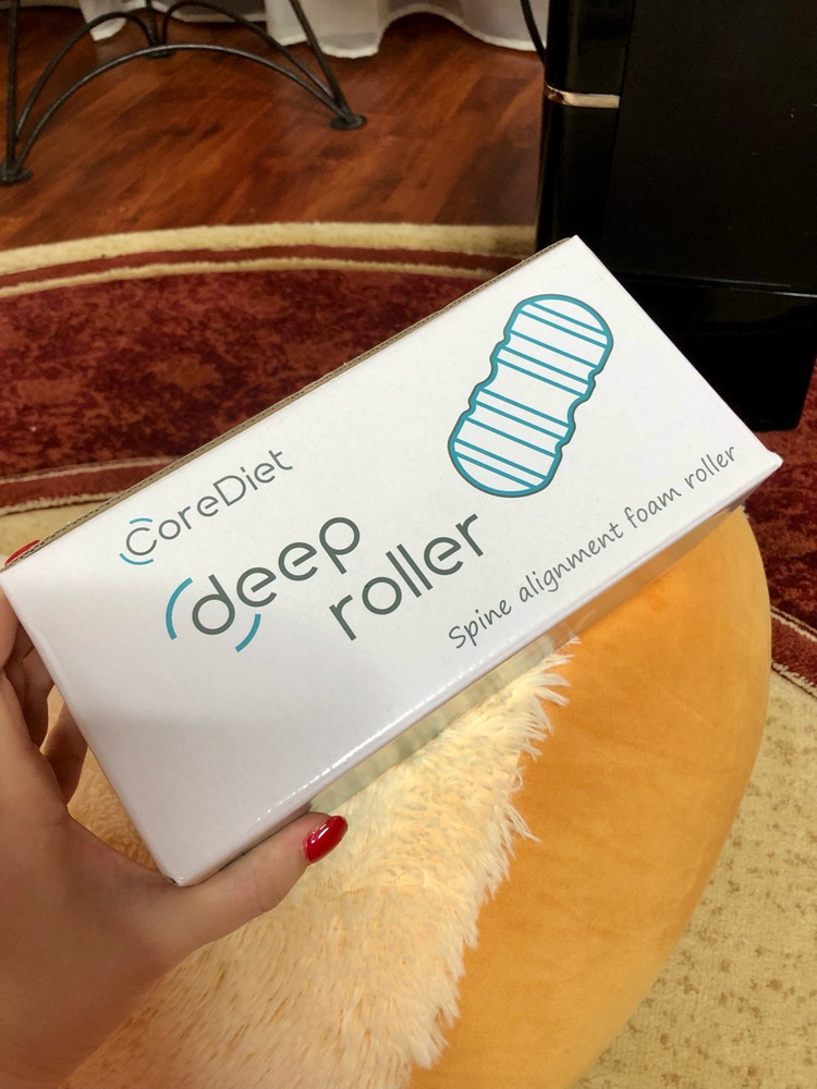 Массажный ролик DEEP ROLLER PU90 для коррекции позвоночника и мфр ...