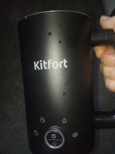 Капучинатор Kitfort КТ-779, черный, вспениватель молока, 4 режима работы, ёмкость 300 мл ...