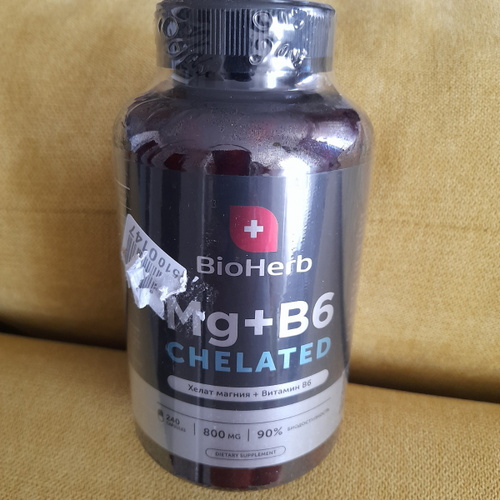 BioHerb Магний хелат с витамином B6, 120 капсул - купить с доставкой по выгодным ценам в ...